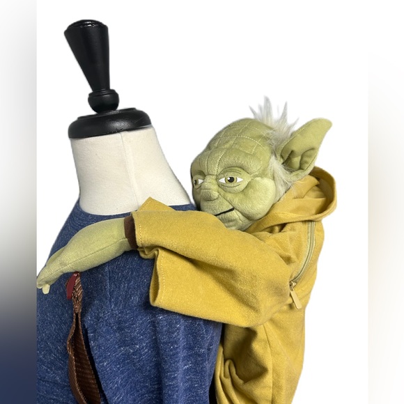 Disney | Accessories | Disney Star Wars Yoda Backpack Buddies Plush 24 ...